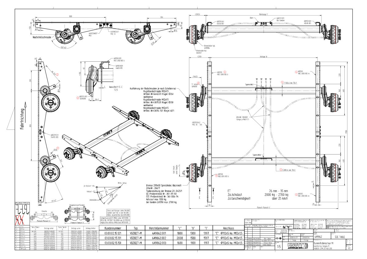KNOTT AXEL 1350 KG 5X112 B:1300 C:1750